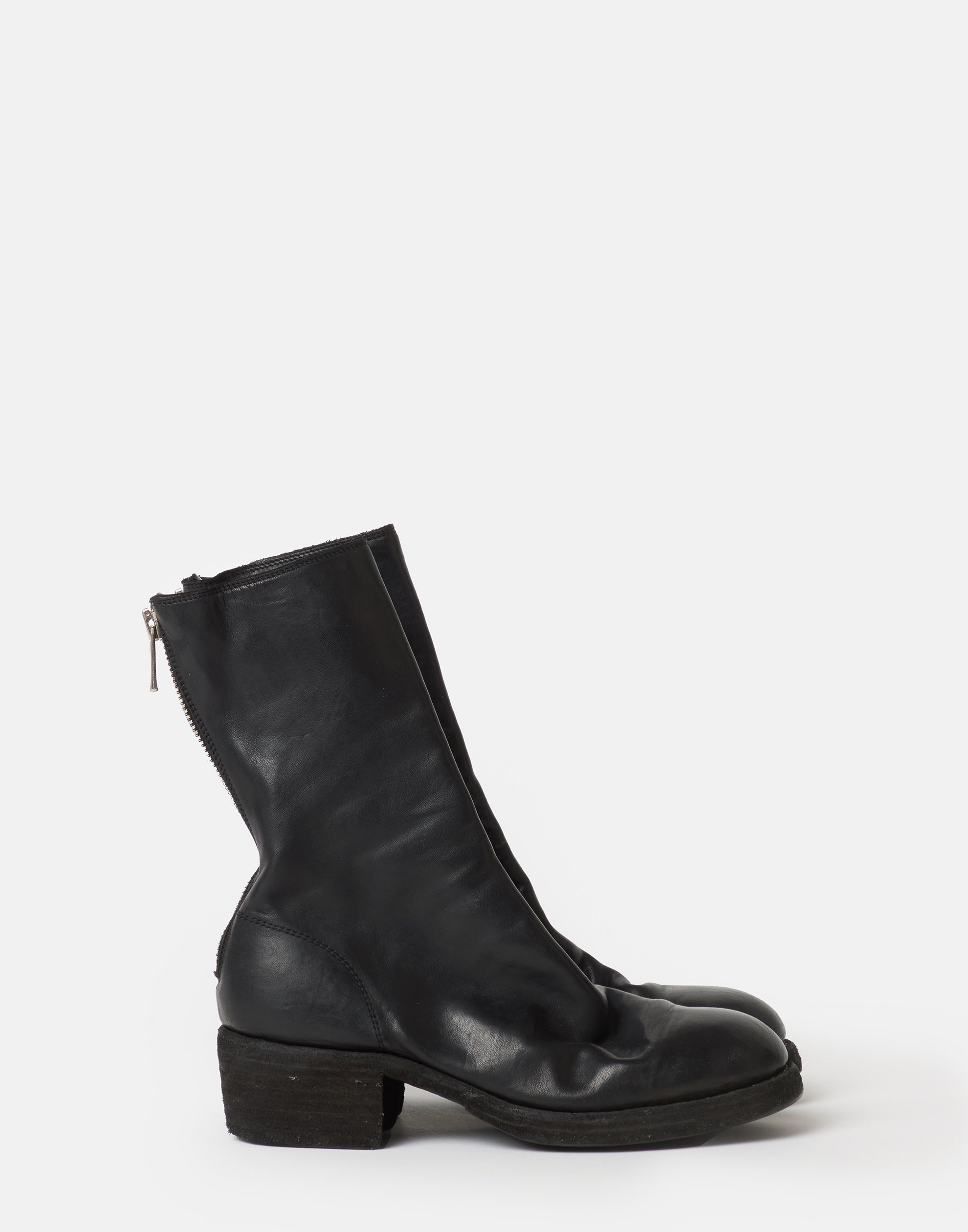 Shop Guidi Boots Online | Black 788Z Leather Rear Zip Boots