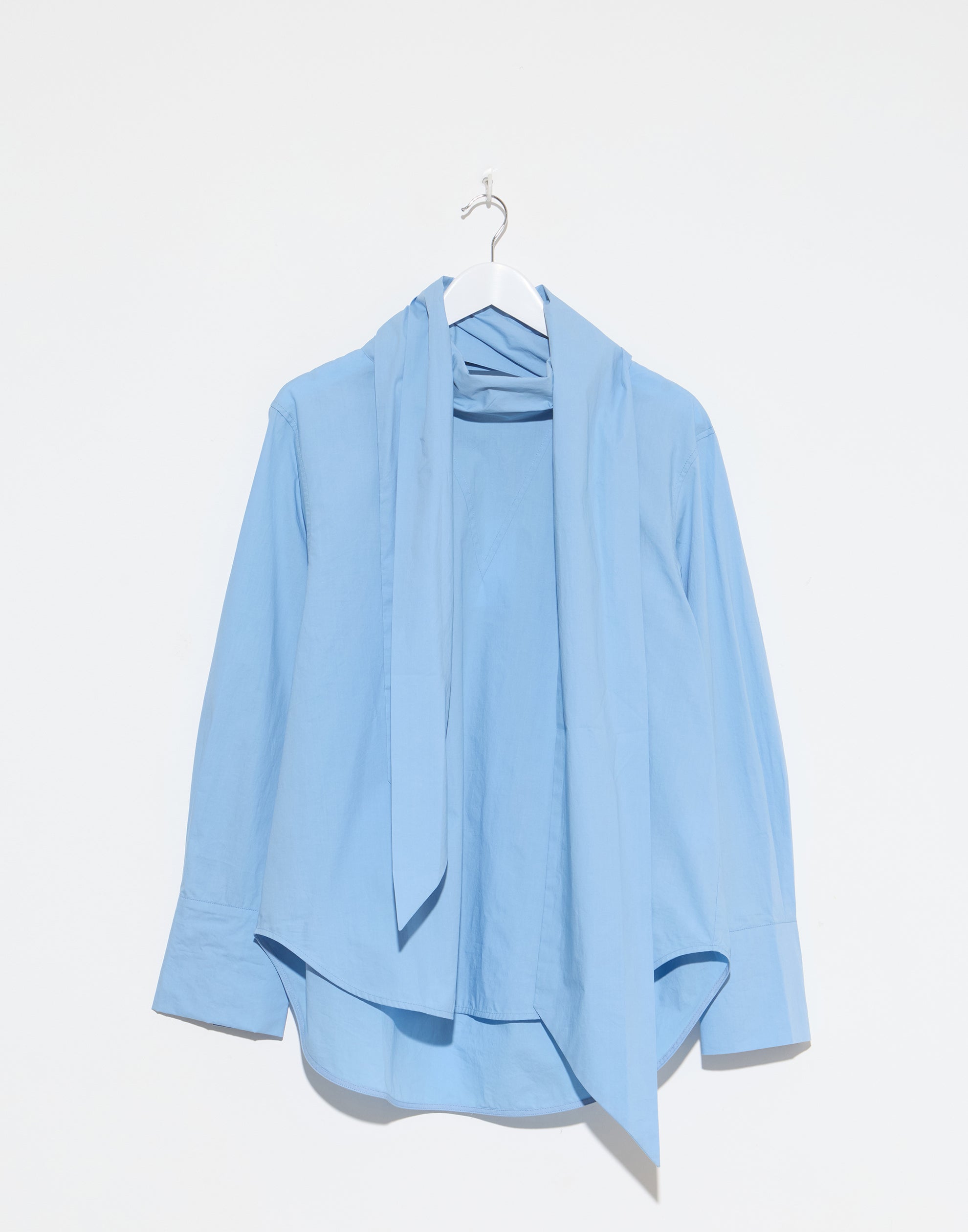 Shop Christian Wijnants Online | Cerulean Cotton Temine Longsleeve Shirt